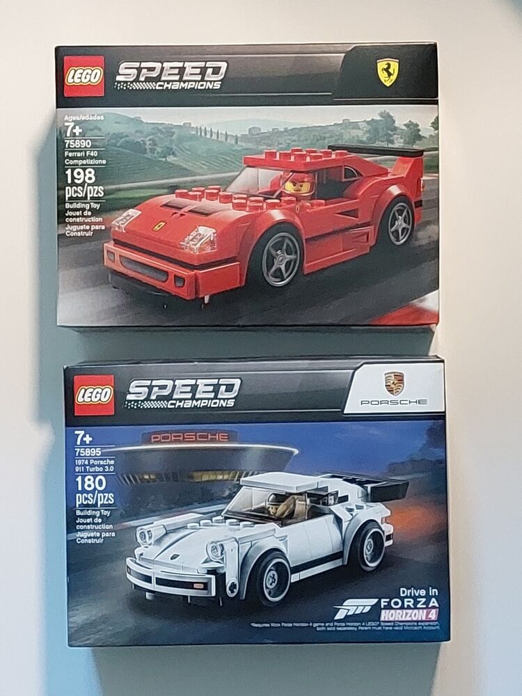 LEGO Speed 75890 75895 Ferrari F40 Porsche 911 Turbo