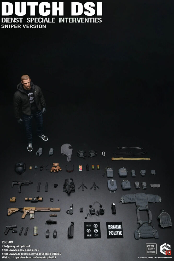 In Stock Easy&Simple 1/6 ES 26058S DUTCH DSI Army