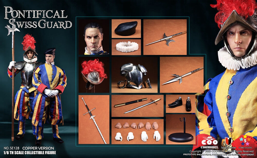 COOMODEL SE128 1/6 Pontifical Swiss Guard Action Figure