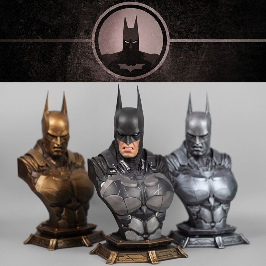 Batman Scale Arkham Dark Knight Resin Bust Statue Heads