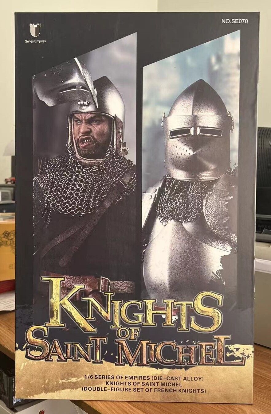 COOMODEL SE070 METAL Armor SAINT MICHEL FRENCH KNIGHTS DOUBLE FIGURE SET