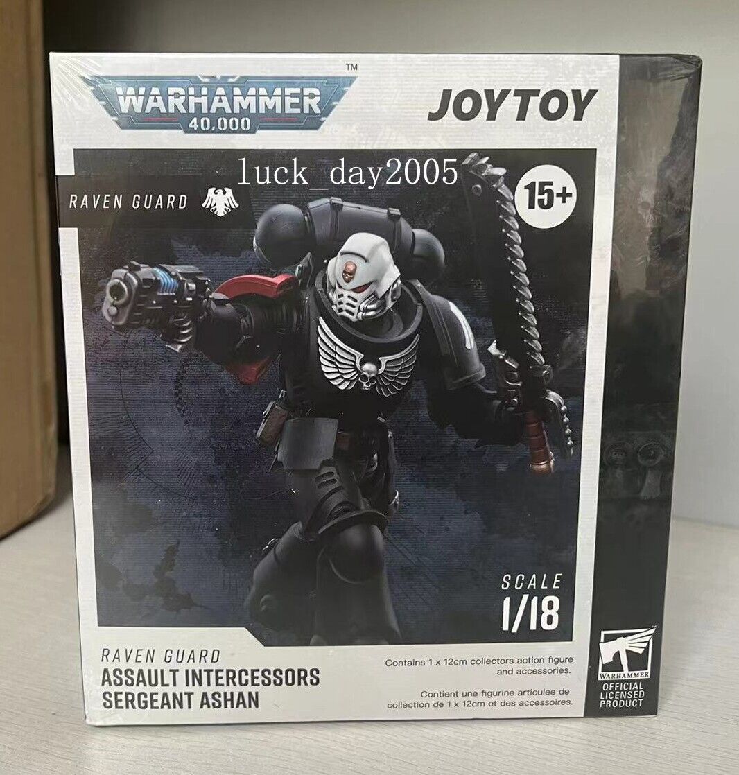 JOYTOY Warhammer 40k Raven Guard Intercessors Sergeant Ashan 1/18 ...