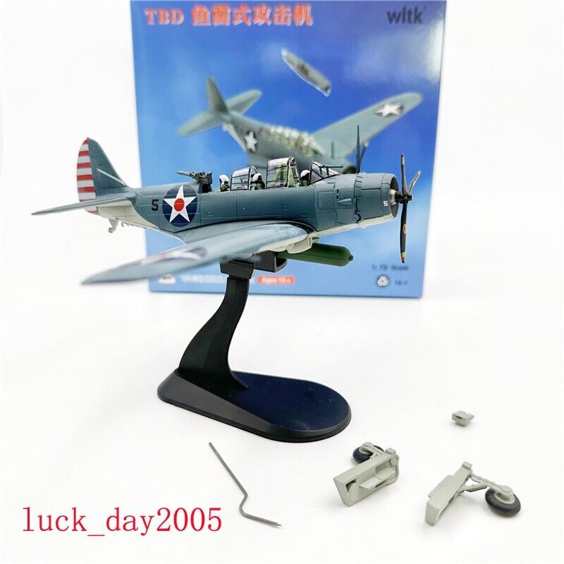 Wltk WWII NAVY TBD-1 Devastator Torpedo Bomber Diecast