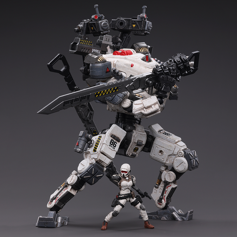 JOYTOY JT0593 GOD OF WAR 86 White Mecha Robot Pilot