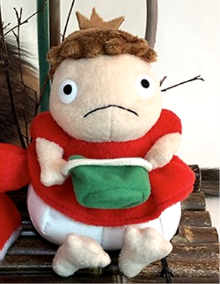 PONYO Feet Gake ue Ponyo Take Bucket Soft Plush Doll Miyazaki Hayao 15cm