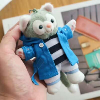 Duffy Bear Friend Gelatoni Cat costume Plush keychain ring pin 15CM