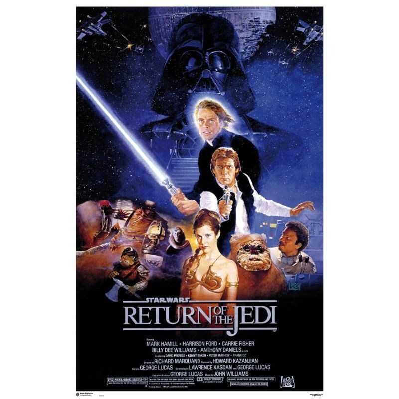 RETURN JEDI MOVIE 24x36 CLASSIC VINTAGE 84675