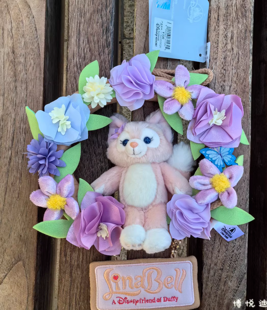 Shanghai Disneyland Linabell fox Flower Wreath Plush duffy friend