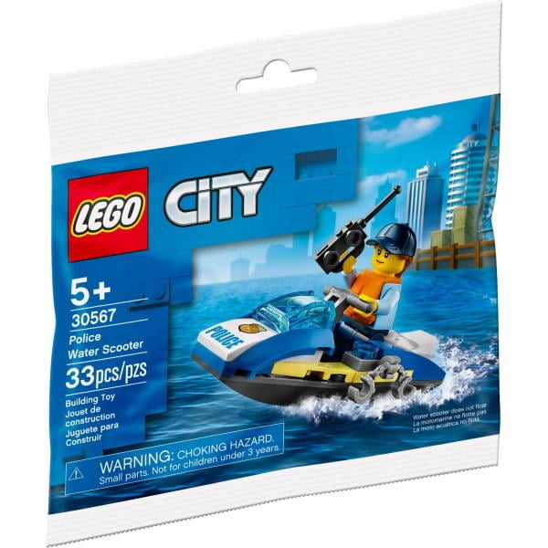 30567 Building City 33 Scooter Set Police Piece Water LEGO Ages
