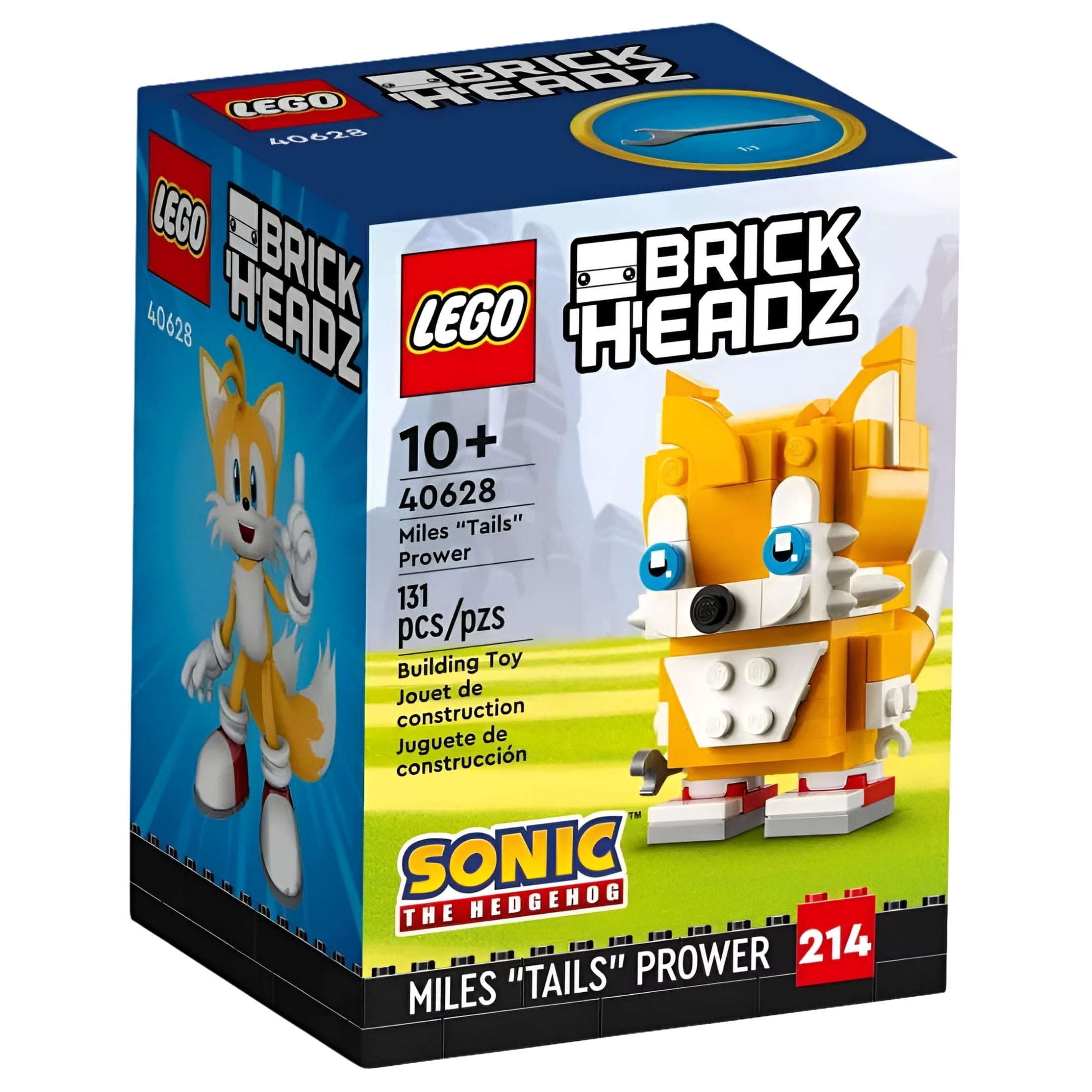 "Tails" LEGO Sonic Miles BrickHeadz 40628 Hedgehog Prower